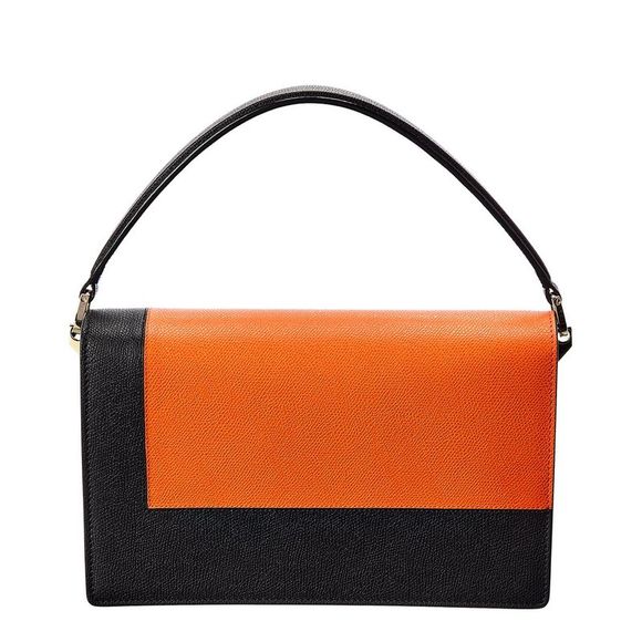 Valextra | Bags | Valextra Swing Medium Leather Shoulder Bag Orange ...